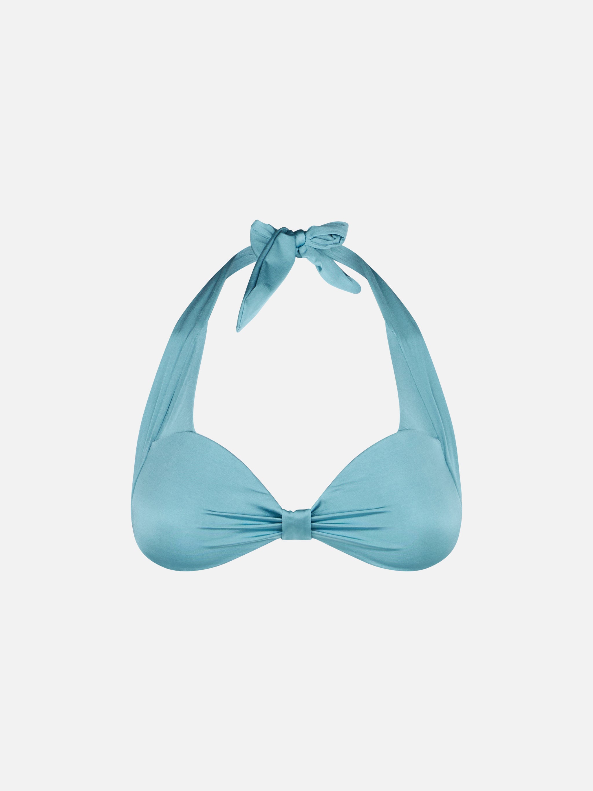 Shiny light blue bralette – MC2 Saint Barth