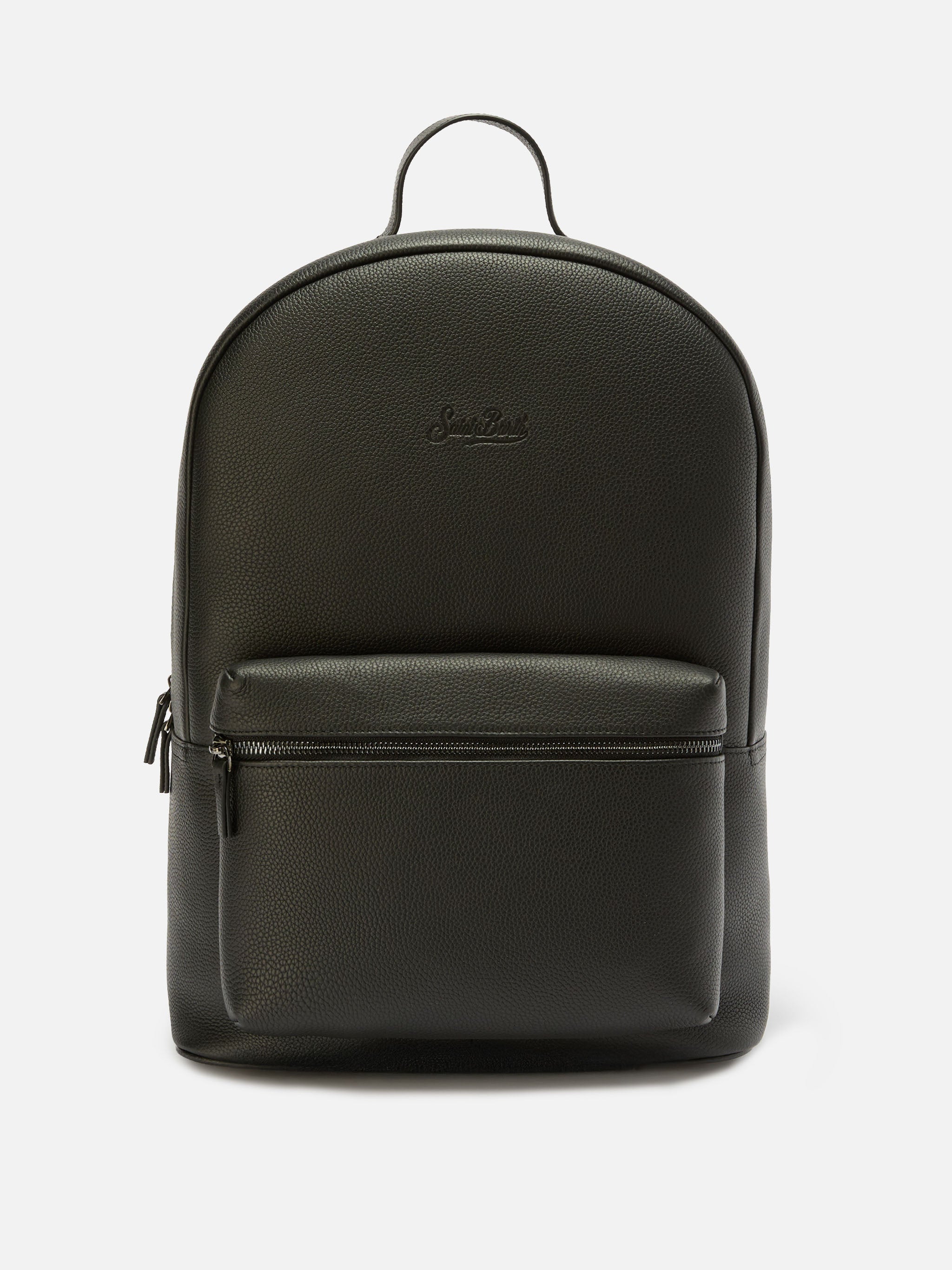 Backpack in black leather – MC2 Saint Barth