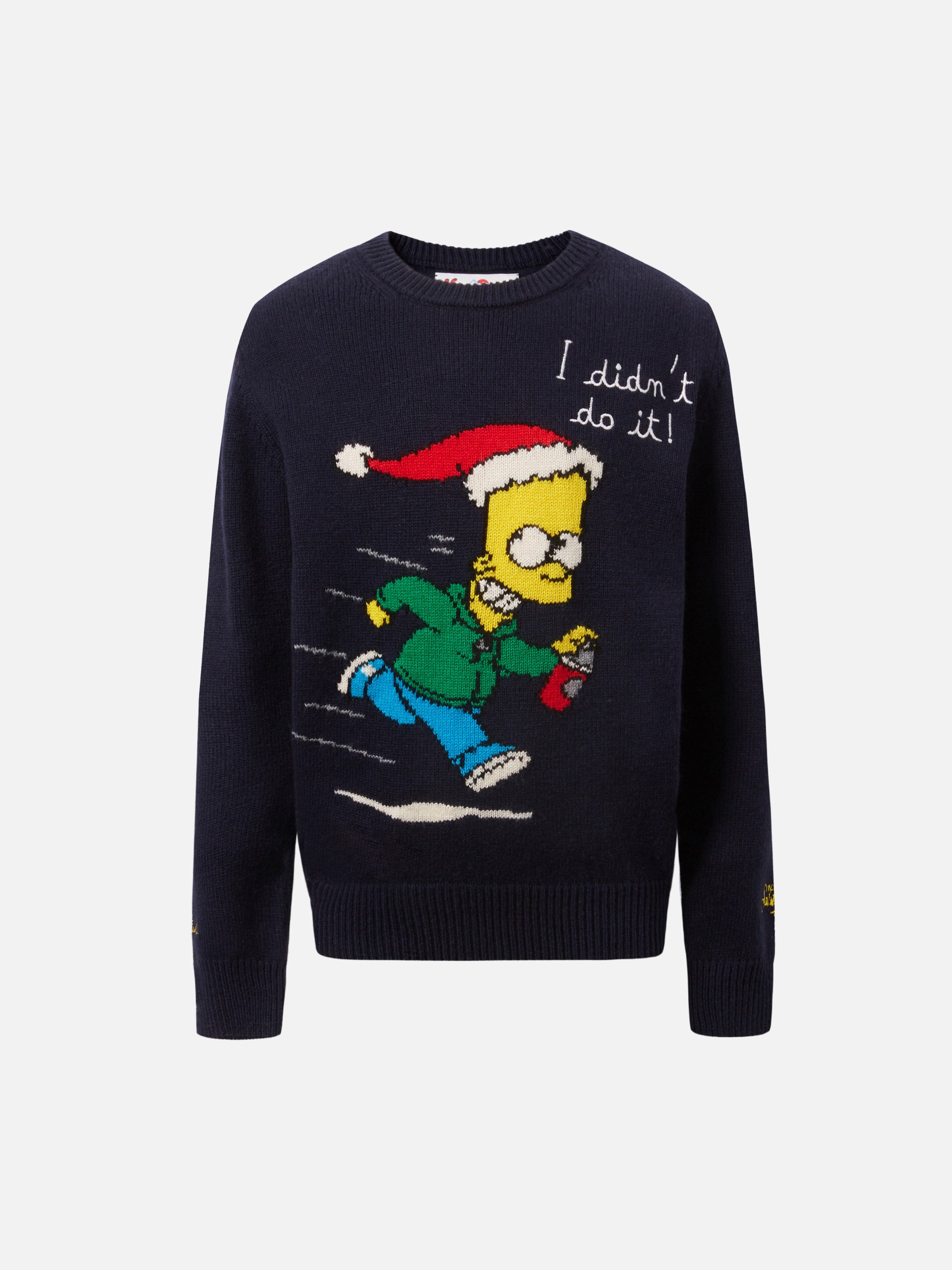 Crewneck Douglas with Barth Simpson jacquard and embroidery | THE SIMP ...