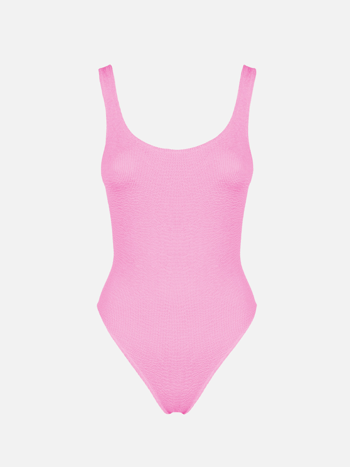Lora pink crinkle one-piece swimsuit – MC2 Saint Barth