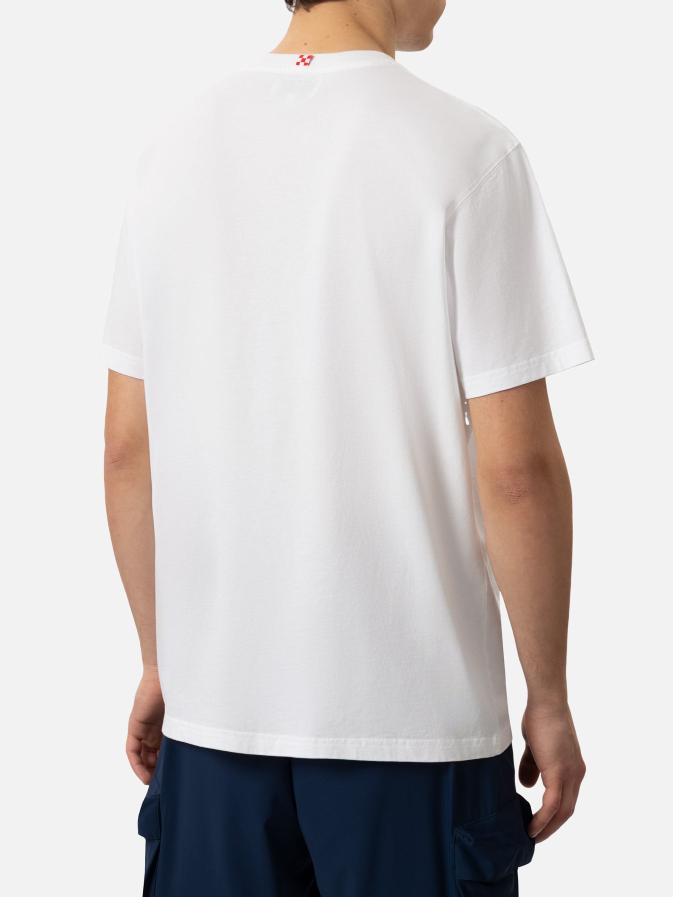 Organic cotton T-shirt with St. Barth sport club print – MC2 Saint Barth